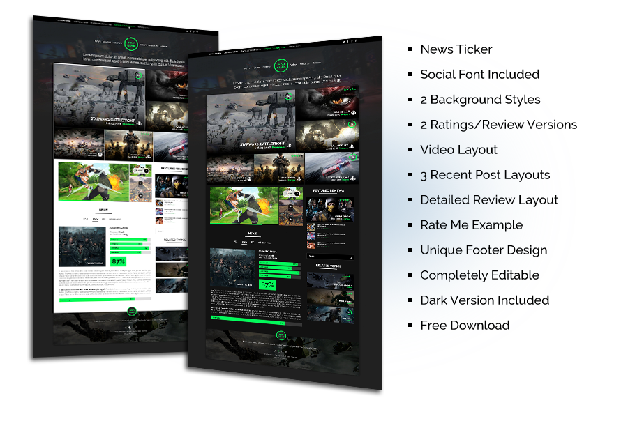 Game Reviews Template Free Download