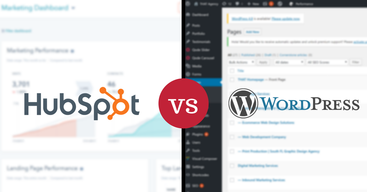 CMS Comparison: HubSpot vs. WordPress
